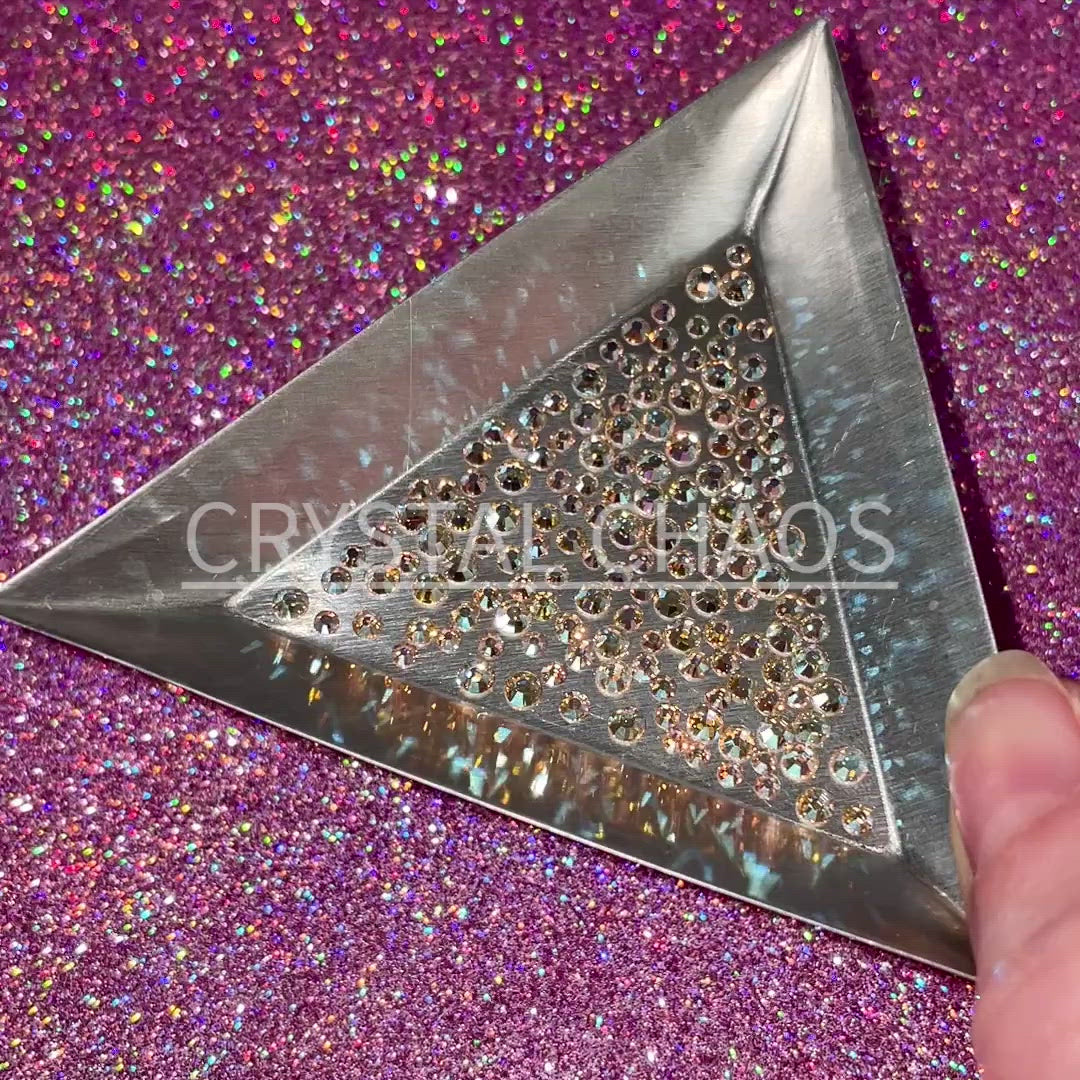 Flatback Crystals, Round, Non-Hotfix PRECIOSA, Gold Quartz AB – Crystal ...