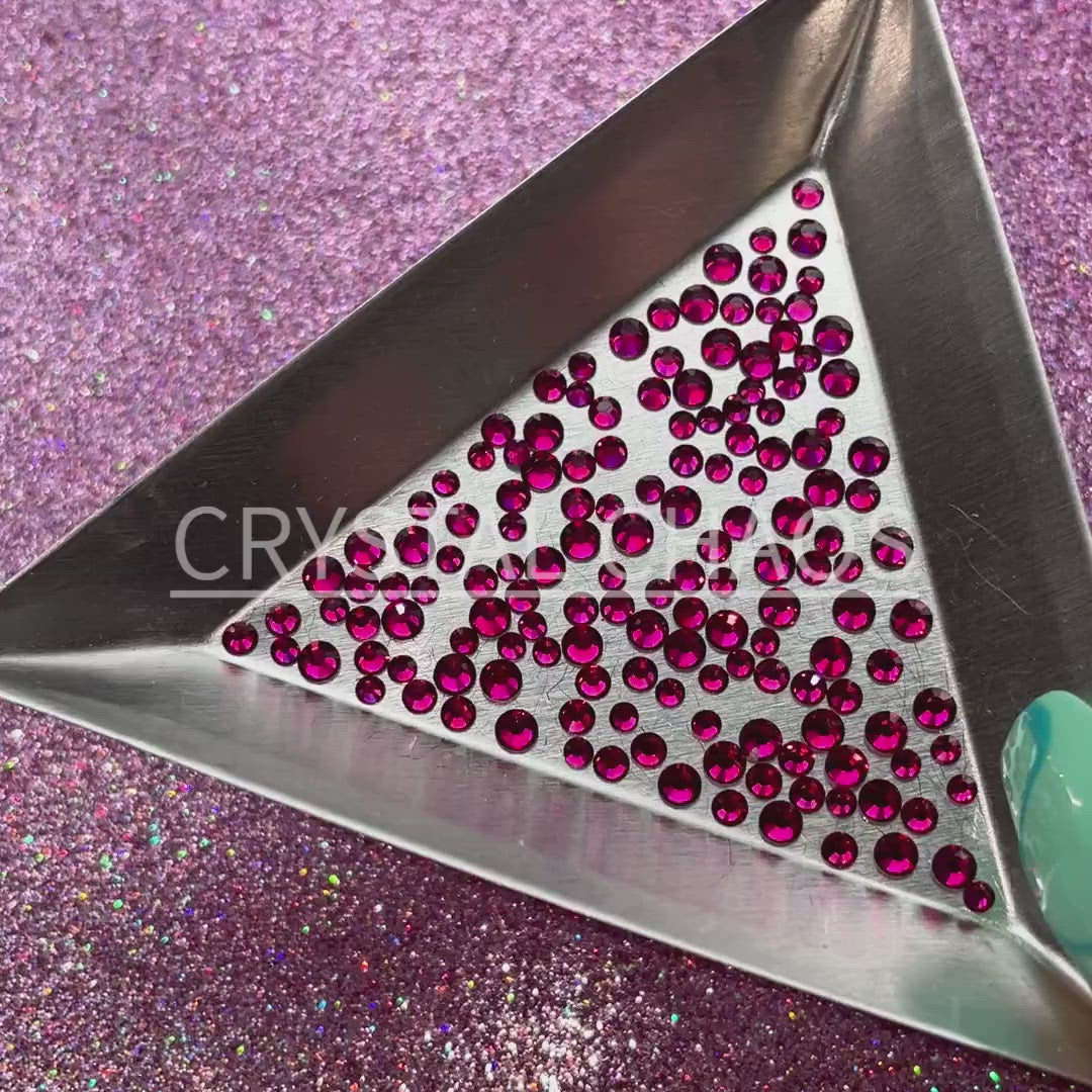 Flatback Crystals, Round, Non-Hotfix PRECIOSA, Ruby – Crystal Chaos