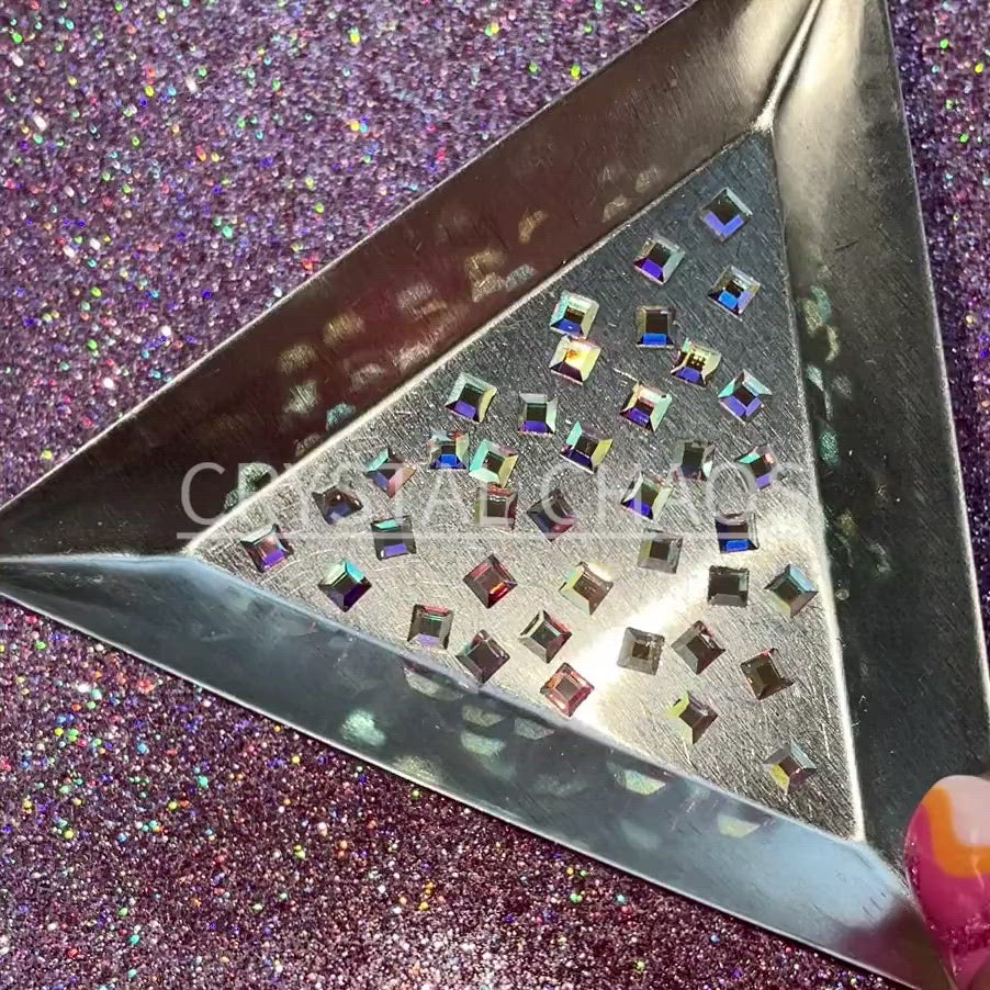 Square 3x3mm, Non-Hotfix PRECIOSA Crystals Shape Pack 40pc - Crystal A ...